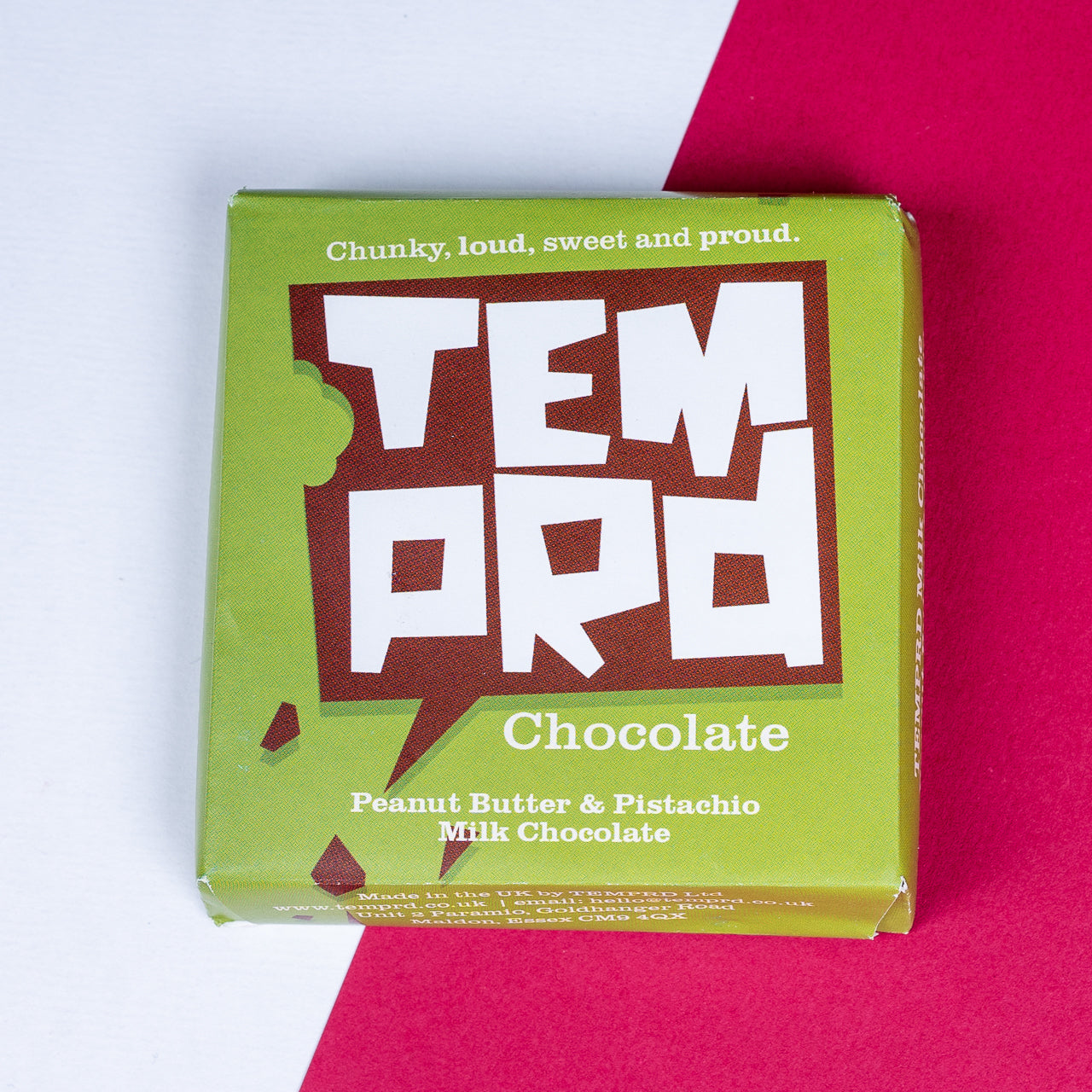 Temprd Milk Chocolate Peanut Butter & Pistachio 100g – Mersea Farm Shop ...